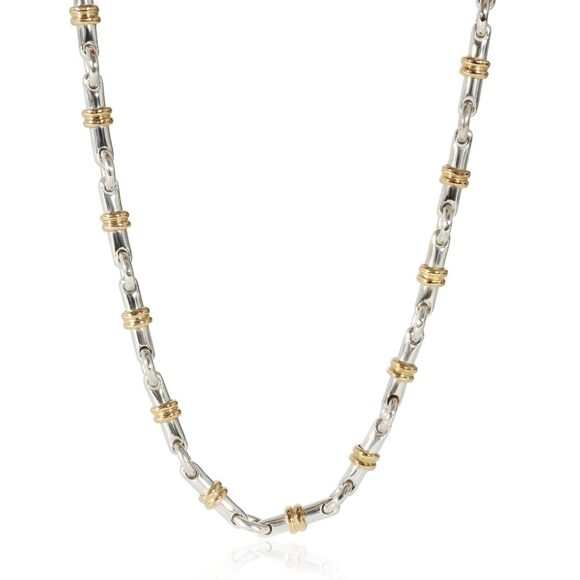 Tiffany & Co. | Bags | Tiffany Co Vintage Bar Link Chain Necklace In ...